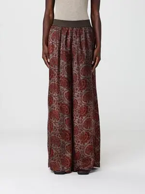 UMA WANG Printed Viscose Blend Palazzo Trousers - Grey