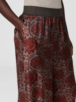 UMA WANG Printed Viscose Blend Palazzo Trousers - Grey