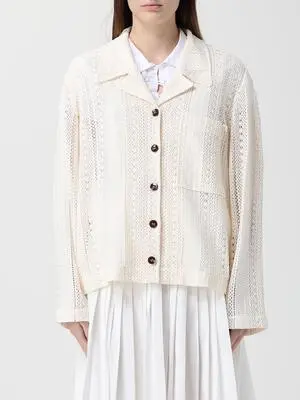 LOW CLASSIC Cotton Lace Light Jacket - Ivory