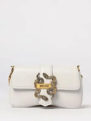 Just Cavalli Embossed Logo Crossbody Bag - Grey