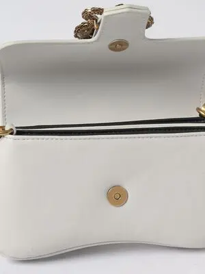 Just Cavalli Embossed Logo Crossbody Bag - Natural