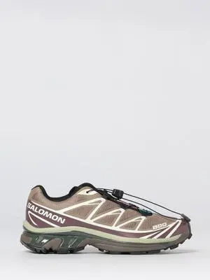 SALOMON Xt-6 Sneakers In Technical Fabric And Rubber - Brown