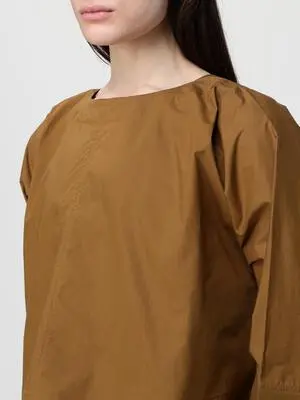 Soeur Cotton Cropped Top - Brown