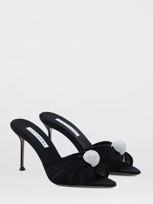 AQUAZZURA Embellished Heeled Mules