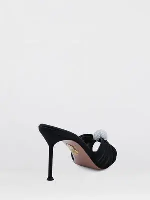 AQUAZZURA Embellished Heeled Mules