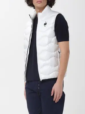 BLAUER. Padded Nylon Vest - White 1