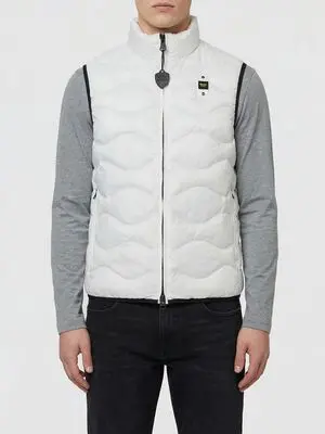 BLAUER. Padded Nylon Vest - White