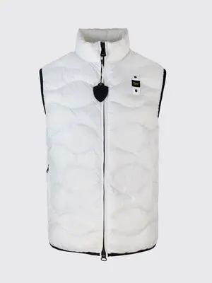 BLAUER. Padded Nylon Vest - White