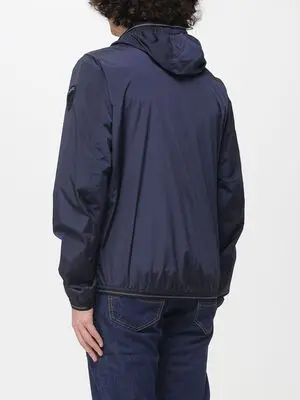 BLAUER. Hooded Polyester Windbreaker Jacket - Blue