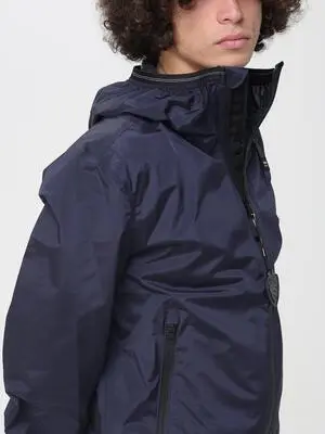 BLAUER. Hooded Polyester Windbreaker Jacket - Blue