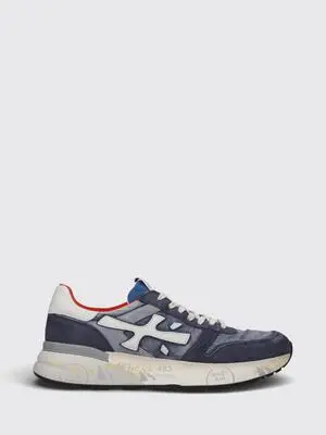 Premiata Mick Suede And Nylon Sneakers - Blue