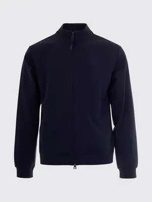 EA7 Zip Cardigan With High Neck - Blue