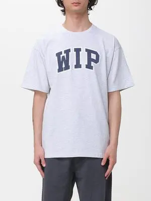 Carhartt Work In Progress Cotton T-shirt With Logo Print - Grey