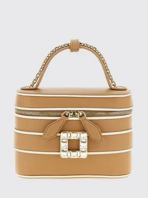 ROGER VIVIER Roger Vivier Jewel Buckle Vanity Bag Beige