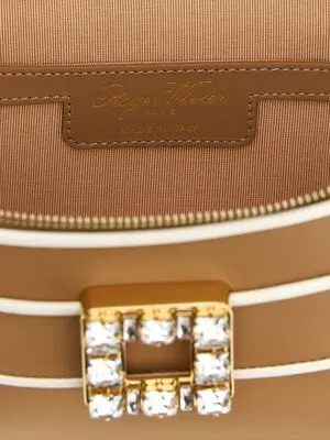 ROGER VIVIER Jewel Buckle Vanity Bag - Beige
