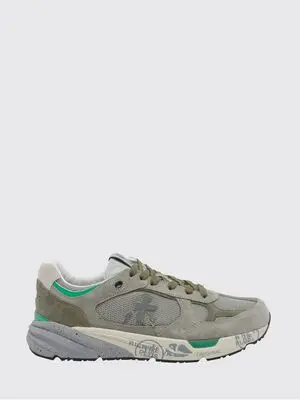 Premiata Mase Suede And Mesh Sneakers