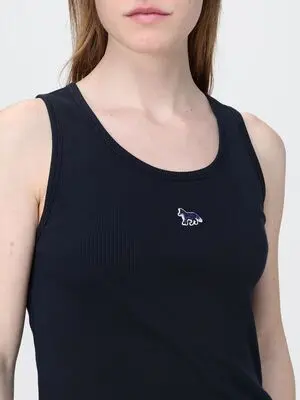 Maison Kitsuné Ribbed Tank Top - Blue