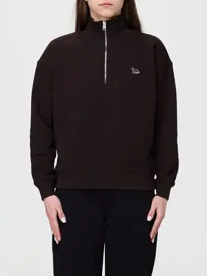 Maison Kitsuné Cotton Zip Sweatshirt - Brown
