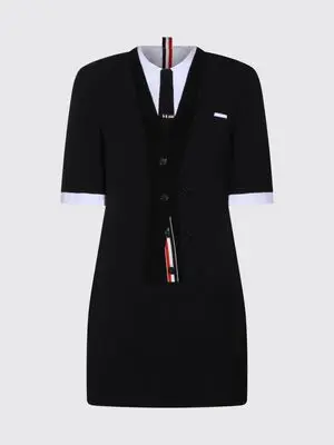 Thom Browne Short Sleeve Dress - Black