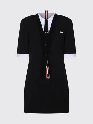 Thom Browne Short Sleeve Dress - Black