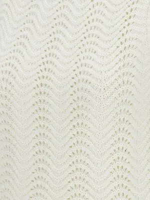 Loulou De Saison Cotton Knit Cropped Top - Ivory