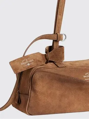 Balenciaga Carrie Small Suede Bag - Hazel