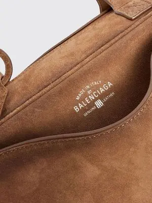 Balenciaga Carrie Small Suede Bag - Hazel
