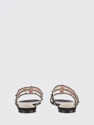 Valentino Garavani Studded Heeled Sandals - Black
