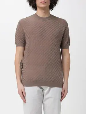 Emporio Armani Textured Knit Sweater - Brown