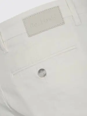 RE-HASH Tailored Chinos With Button Detail - White