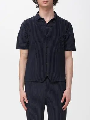 Issey Miyake Homme Plissé Pleated Vest - Blue