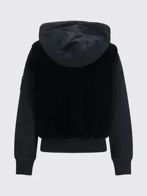Moose Knuckles Fur Front Zip Hoodie - Black
