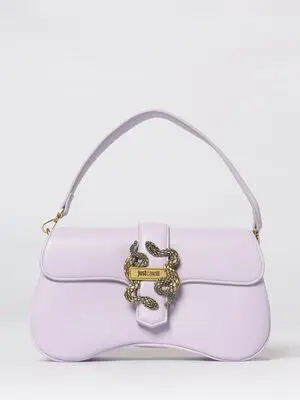 Just Cavalli Embossed Logo Shoulder Bag - Lavander