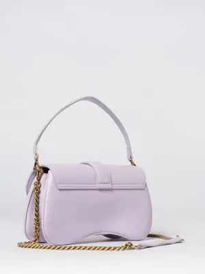 Just Cavalli Embossed Logo Shoulder Bag - Lavander