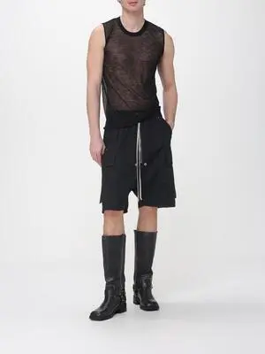 Rick Owens Transparent Wool Blend Tank Top - Black