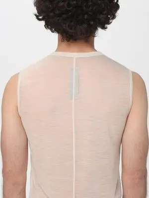 Rick Owens Transparent Wool Blend Tank Top - White
