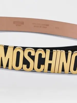 Moschino Leather Belt - Black