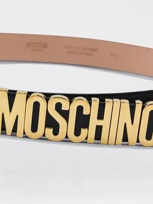 Moschino Leather Belt - Black