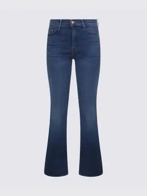 MOTHER Flared Jeans In Stretch Denim - Blue