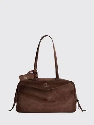 Balenciaga Suede Shoulder Bag - Brown