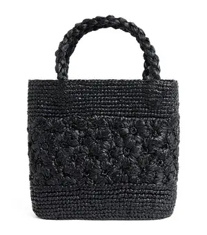Rixo Raffia Milana Top-handle Bag