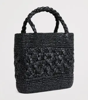 Rixo Raffia Milana Top-handle Bag