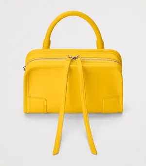 Loewe Mini Leather Amazona 180 Top-handle Bag - Yellow