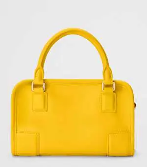 Loewe Mini Leather Amazona 180 Top-handle Bag - Yellow