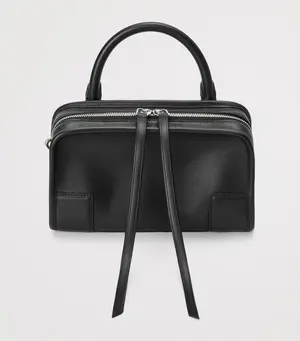 Loewe Mini Leather Amazona 180 Top-handle Bag - Black
