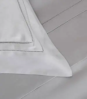 Frette Doppio Ajour Square Pillowcase - Grey