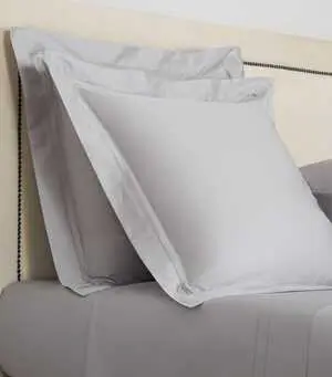 Frette Doppio Ajour Square Pillowcase - Grey