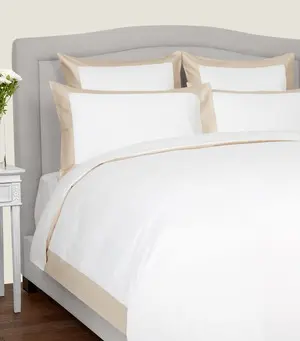 Frette Bold Super King Flat Sheet - Beige