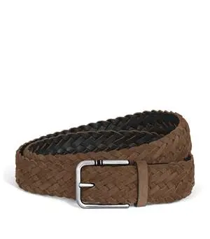 Montblanc Suede Braided Meisterstück Belt - Brown