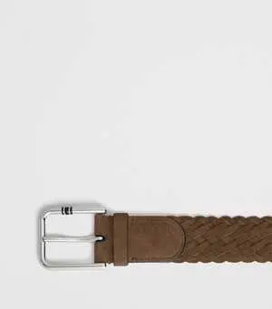Montblanc Suede Braided Meisterstück Belt